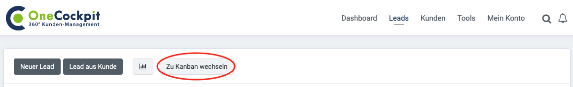 OneCockpit CRM (Einführung) - OneCockpit Handbuch